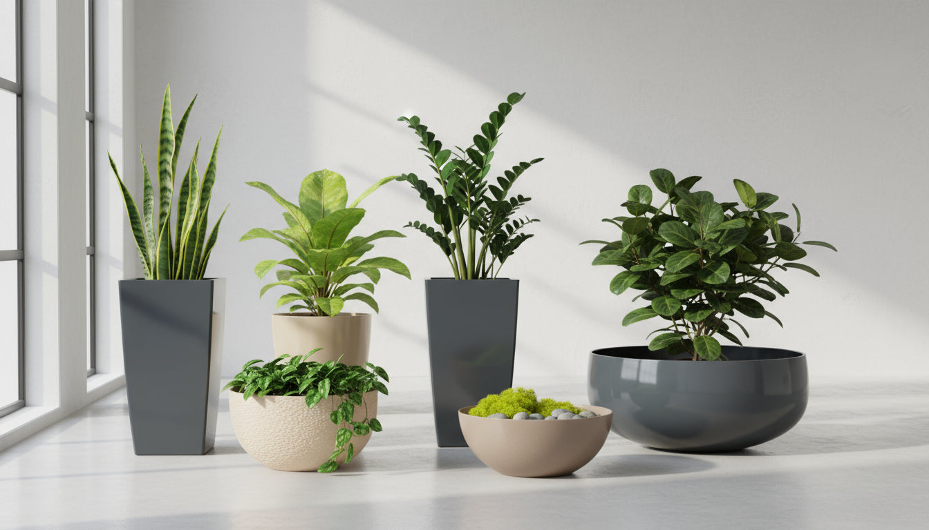 Fiberglass Planters Qatar | Modern Lightweight Plant Containers – THE ...